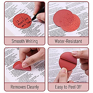 Mr. Pen- Transparent Sticky Notes, 200 Pcs, Pastel Colors, Round Translucent, See Through Bible Sticky Notes
