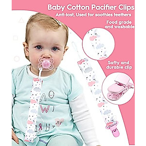 Baby Healthcare and Grooming Kit, Safety Newborn Nursery Care Set, with Hair Brush Comb, Nail Clipper, Thermometer, Pacifier Clip, Nasal Aspirator for Newborn Infant Baby Girls Boys (Pink)