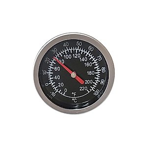 Baoblaze Tea Pot Dial Thermometer Hot Water Thermometer 1/4" NPT Back Mount 0°C~100°C or -10of~220of Thermometer Double Scale Durable Rustproof