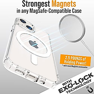 Scooch iPhone 13 Mini MagSafe Case with Screen Protector and $100 Device Coverage [MagCase] iPhone 13 Mini Case MagSafe, Military Grade Drop Protection, Ultra-Strong Magnets, Anti-Scratch