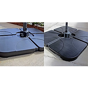 Coolaroo Umbrella Base, Water Base for Backyard and Patio Umbrellas, Pack of 4