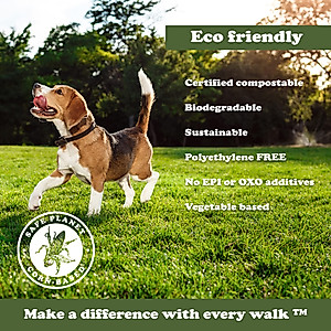 240-Pack Unscented Dog Poop Bags,Certified Compostable Dog Poop Bags, Biodegradable poop bags,Pet Accessories,Dog Waste Bags for Housebreaking!Bag Refills for Dogs,Puppy supplies,Cat Litter Bags