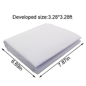 XGNG White T-Shirt Blouses Dress Collars DIY Craft Supplies Woven Cotton Iron-On Fusible Interfacing