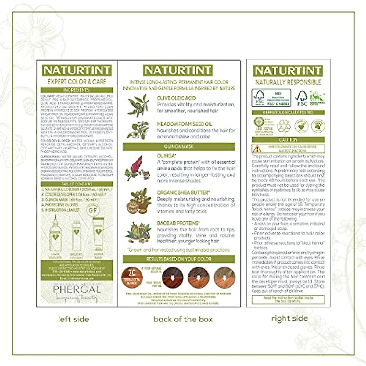 Naturtint Permanent Hair Color 7C Terracotta Blonde (Pack of 1), Ammonia Free, Vegan, Cruelty Free, up to 100% Gray Coverage, Long Lasting Results