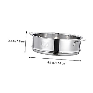RUNROTOO stainless steel steamer food steamers sticky rice steamer stainless steel cooking utensils food steamer metal steaming basket steamer saucepans Buns Steamer Steaming Tool tray