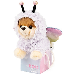 GUND The World’s Cutest Dog Boo Itty Bitty Boo #63 Butterfly Plush Stuffed Animal Dog, 5”
