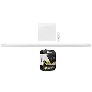 SAMSUNG HW-S801B/ZA 3.1.2ch Soundbar w/Wireless Dolby Atmos/DTS:X, White 2022 (Renewed) Bundle with 2 YR CPS Enhanced Protection Pack