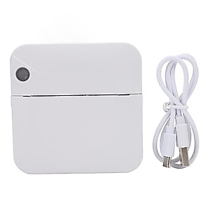 PUSOKEI Small Pocket Printer, Thermal Printer Inkless Portable Stylish for Android for Students Wrong Questions (White)