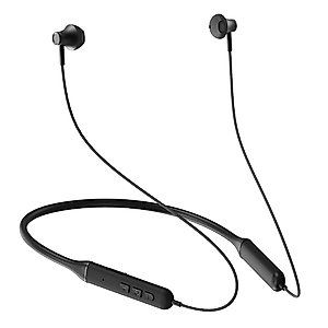 iKF W1 Bluetooth Wireless Earbuds - Sports Magnetic Neckband Wireless Headsets, HiFi Stereo Deep Bass Bluetooth 5.3Earphones IPX4 Waterproof with Mic for Gym Workout Running 25H Playtime（Black）
