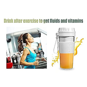 Portable Blender,Mini Blender for Shakes and Smoothies,50W High Power Personal Blender with Rechargeable USB, Made with BPA-Free Material Portable Juicer (White)