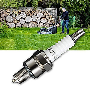 SobeiKre Mower Two-Stroke Lawn Four-Stroke Brush Patio Lawn & Garden Cordless Electric Lawn Mower (White, One Size)