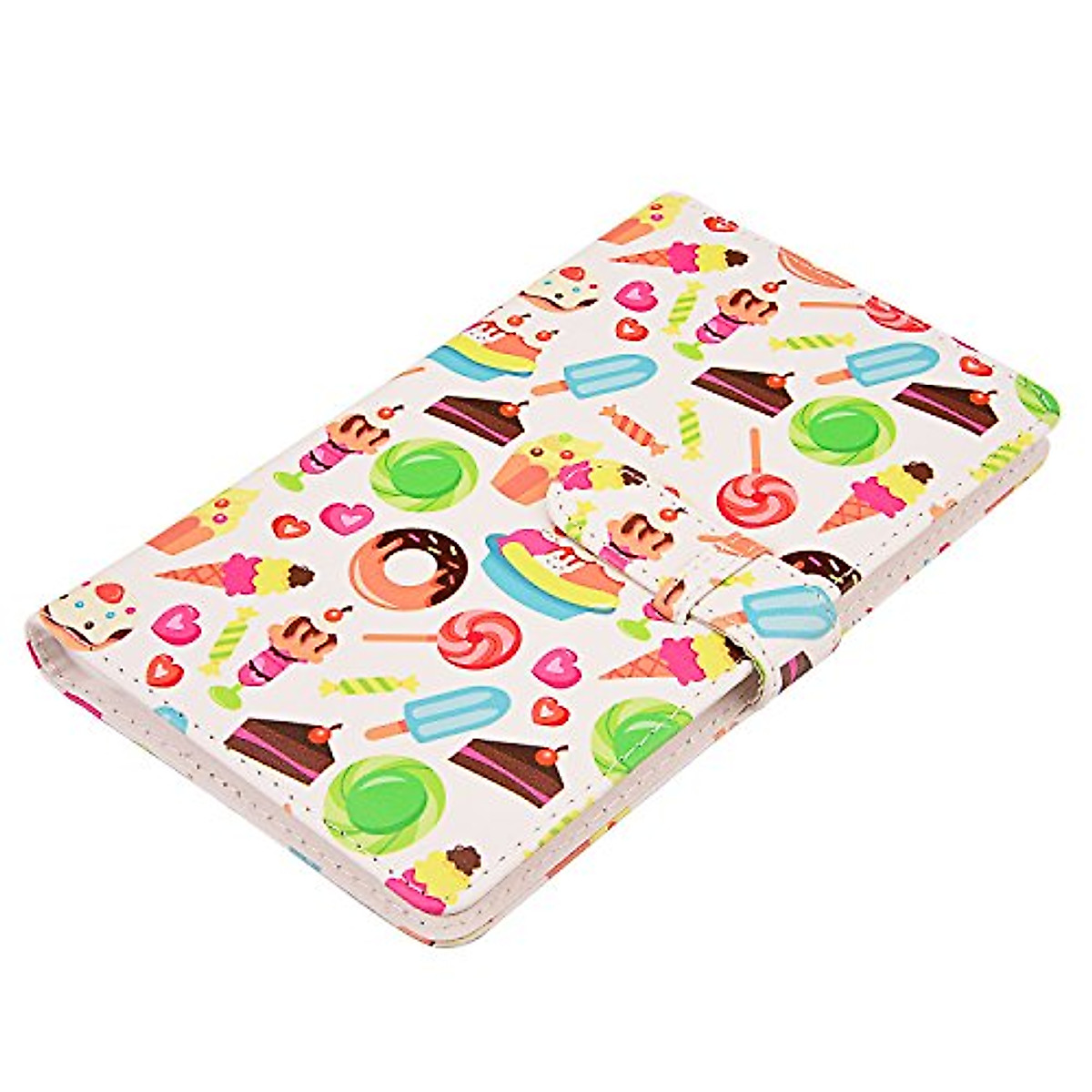 Sunmns Wallet PU Leather Photo Album Compatible with Fujifilm Instax Mini 11 9 8 90 8+ 26 7s Instant Camera Film, Polaroid Snap Zip Z2300 PIC-300 Film (Desserts)