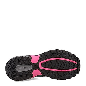 Saucony womens Excursion Tr16 Trail Running Shoe, Black/Fuchsia, 7 US