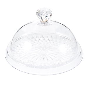BESTonZON Dessert Display Tray, 8.27x8.27x5.91in Square, Transparent Polypropylene Tray with Acrylic Lid, Shatterproof Servingware for Food, Ideal for Christmas, Easter, Anniversary, Birthday