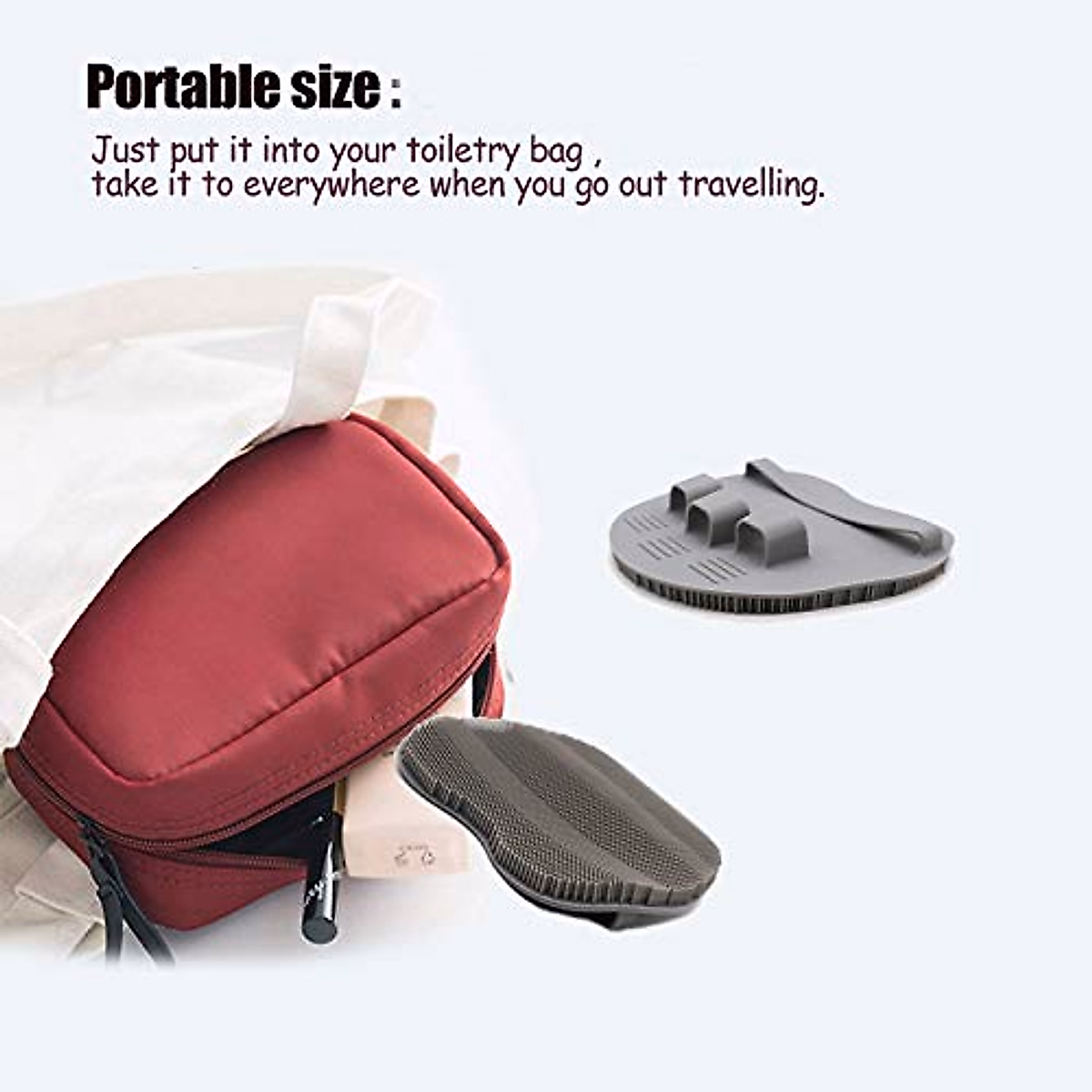 2 Pack Soft Silicone Shower Brush Body Wash Bath Exfoliating Skin Massage Scrubber, Dry Skin Brushing Glove Loofah, Fit for Sensitive and All Kinds of Skin(Gray+green)