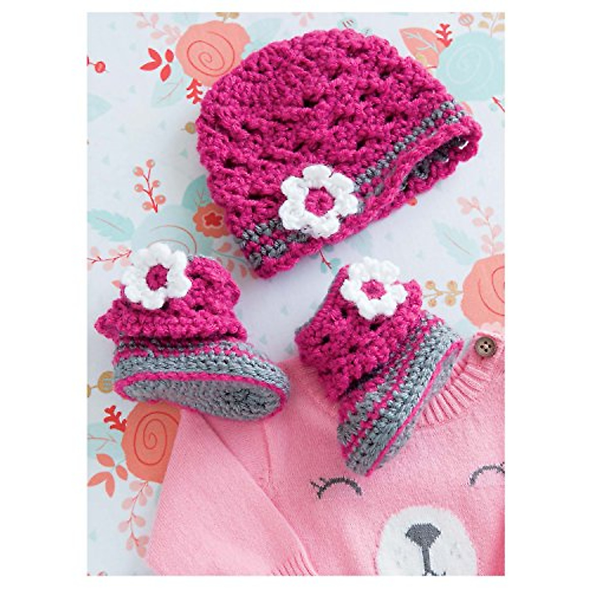 Infant Boots & Hats: 6 Charming Baby Sets-12 Stylish Baby Crochet Designs for Boys & Girls