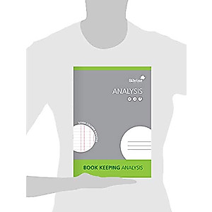 Silvine A4 Book Keeping Analysis, 32 Pages Printed 'Analysis' 7 Columns - Ref SJA4A