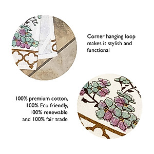 Sonoran Souvenirs Kitsch Kitchen Hummingbird Tea Towel (16" x 28") Absorbent 100% Cotton Dish Towel with a Loop