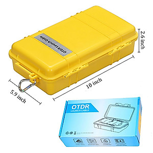 FTTH Launch Fiber Cable SC/APC-LC/UPC Connectors OTDR Launch Cable Box G652D Singlemode 9/125 1000 Meters Fiber Optic Dead Zone Eliminator