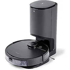 ECOVACS Robotics - DEEBOT T8+ Vacuum & Mop Robot with Advanced Laser Mapping and 3D Obstacle Detection & Avoidance - Grey (Renewed)