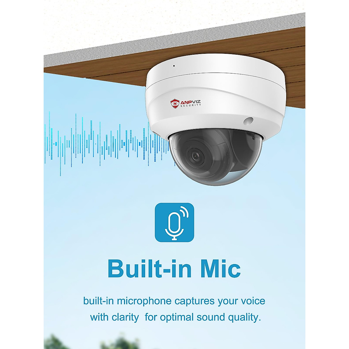 【Audio】Anpviz 16CH 4K 8MP IP PoE Security Camera System 4TB,16CH 4K H.265+ NVR & 16pcs Dome 8MP IP PoE Cameras, 98ft Night Vision,Wide Angle,24/7 Recording,Outdoor Indoor Waterproof IP67 SD Card Slot