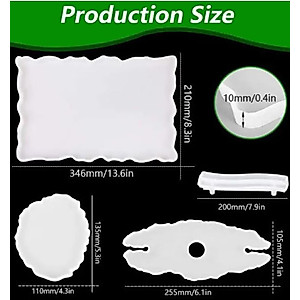 Tray/Wine/Coaster Gold Flakes Set Mold