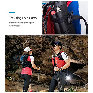 AONIJIE 2.5L/5L/12L Professional Lightweight Cross-Country Backpack Outdoor Hydration Backpack Hiking Camping Climbing (5L# Orange-M/L)