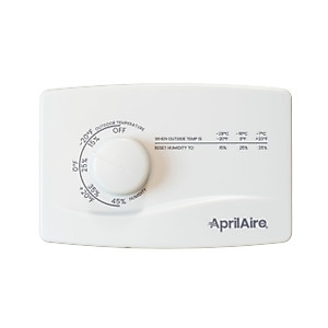 AprilAire 4655 Manual Whole-House Duct or Wall Mounted Humidifier Control Humidistat for AprilAire Whole-House Humidifiers, Low Voltage 24VAC