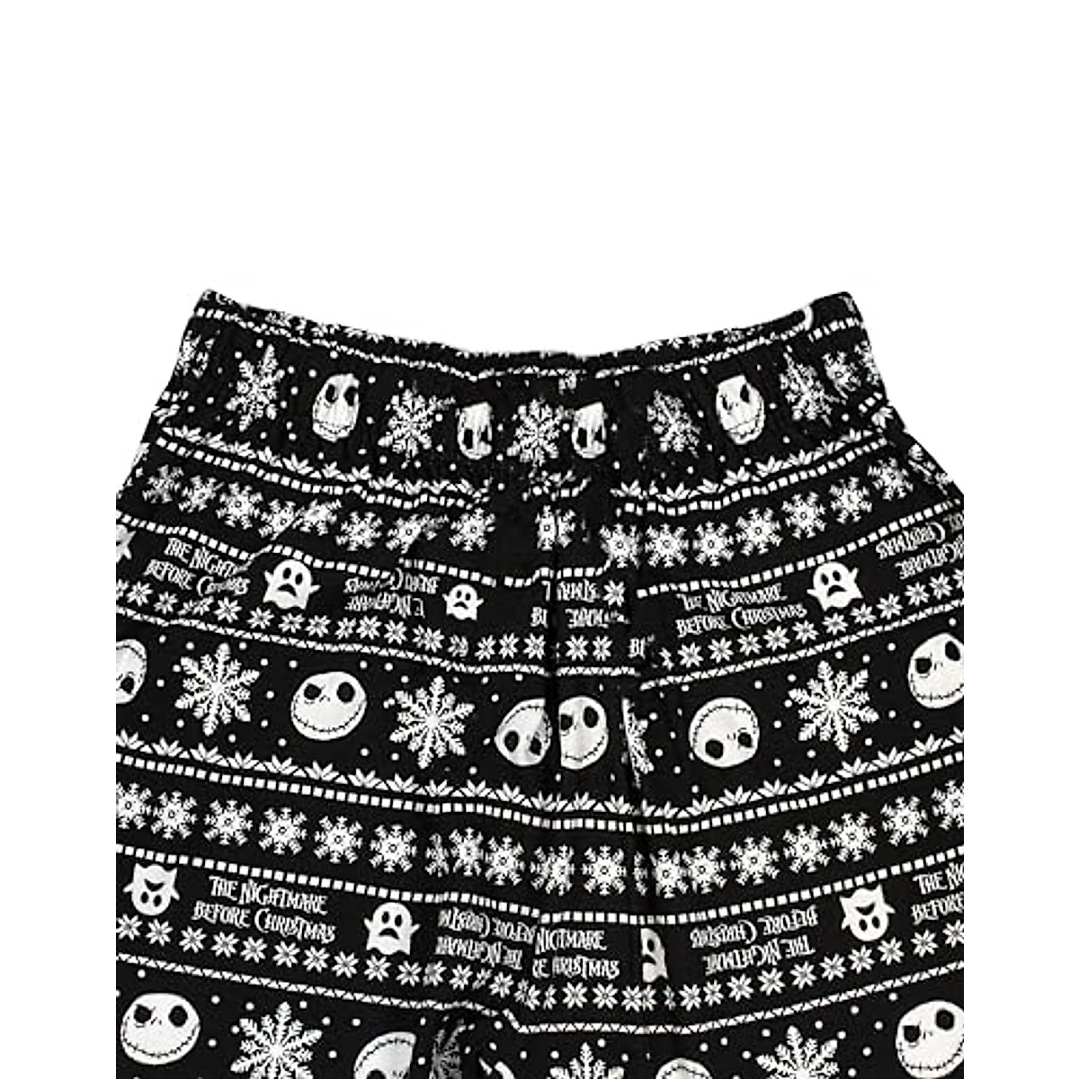 Disney The Nightmare Before Christmas Loungepants For Men | Adults Jack Skellington Pajama Trousers | Black PJ Bottoms