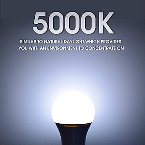 6 Pack Super Bright Light Bulb 150 Watt Equivalent A21 LED Light Bulb, Daylight 5000K, 2600 High Lumens LED Bulb, E26 Base, Non-Dimmable, UL Listed