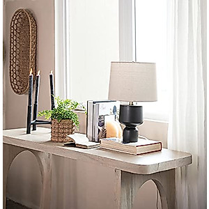 Bloomingville Hand-Woven Rattan Decorative Oval Seagrass and Metal Frame Basket, Natural