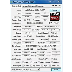 KAER RX580 8GB Graphics Card GDDR5 256bit Computer Graphics Card with Dual Fans 1284/7000MHz,PCI Express 3.0 Gaming Graphics Card, DVI HDMI DP Desktop