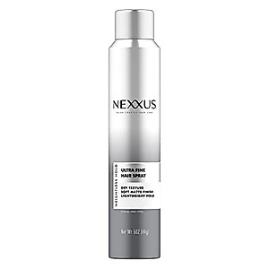 Nexxus Ultra Fine Hair Spray for lightweight hold Weightless Hold Dry Texture Finishing Hairspray 5 oz