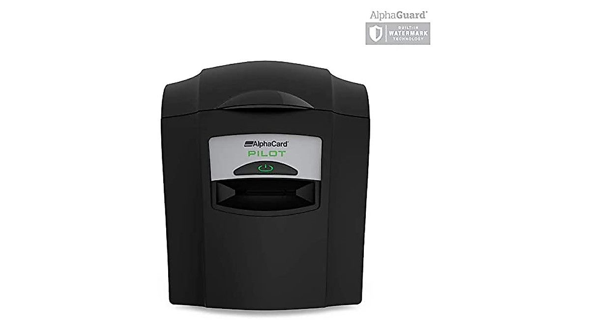 Complete ID Card Printer Bundle with AlphaCard Pilot Printer and Software