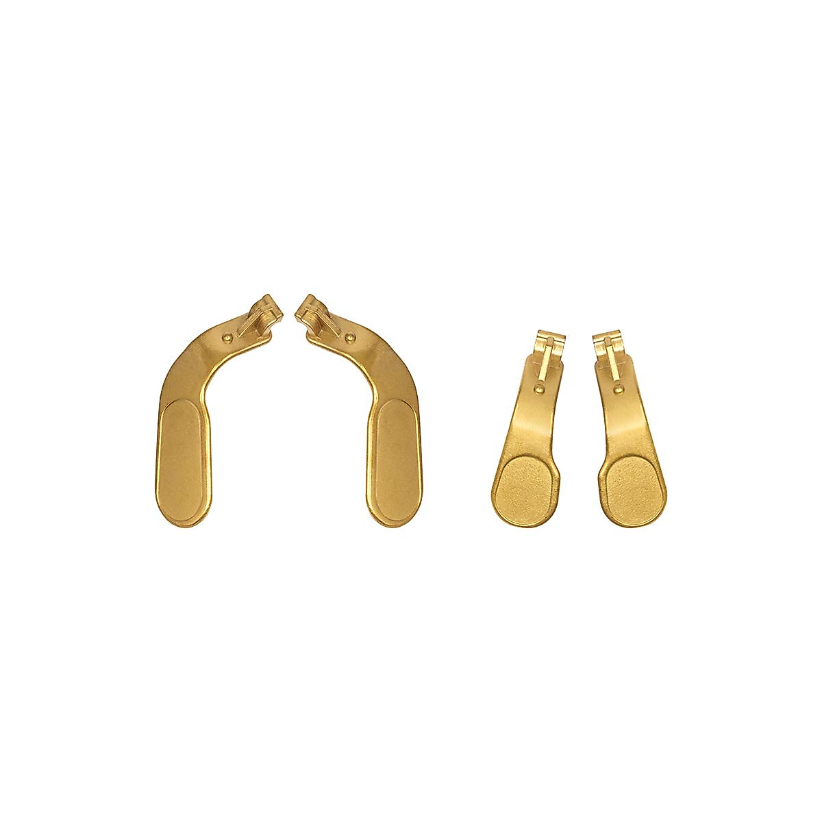 E-MODS GAMING 12 in 1 - Metal Mod 6 Swap Thumbsticks Joysticks, 4 Paddles & 2 Dpads with Open Tool for Xbox One Elite Controller (Gold)