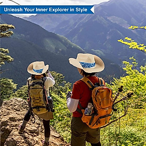 Fun Express Cowboy Hat For Men & Women - Set of 12 Hand Washable Cowboy Hats with Blue Bandana - Perfect for Western-Themed Events And For Parties of Any Size - Premium Quality, Comfortable & Durable