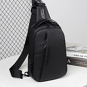 Konelia Crossbody Sling Bag Men Backpack Shoulder Bag Waterproof Chest Bag Backpack for Hiking Walking Biking Travel Cycling