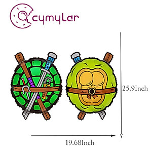 4pcs Turtle shell balloons Green Turtles balloons for kids birthday party decoration baby shower decoration