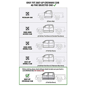 Raptor Series Nerf Bars Side Steps 4in Oval Stainless Steel Curved for 07-21 Tundra CrewMax