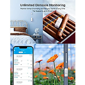 Govee WiFi Hygrometer Thermometer 3 Pack H5151, Indoor Wireless Smart Temperature Humidity Sensor Monitor with Remote App Notification Alert, 2 Years Free Data Storage Export, for Home, Greenhouse