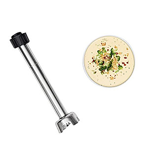 Restaurantware Hi Tek Stainless Steel Blending Shaft - Fits Variable Speed Immersion Blender - 14" - 1 count box, Silver