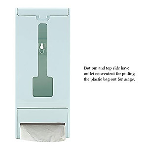 Plastic Bag Organizer - Wall-Mounted Plastic Bag Dispenser Garbage Trash Bags Storage Box Kitchen Organizer Holder(blue)