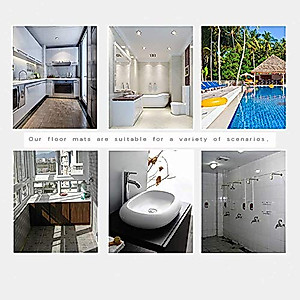 12 Pack Modular Interlocking Cushion 11.5" x 11.5" Mat Floor Tile Mats Drain Pool Patio Balcony Yard Pet Area Washer Pad(Gray)