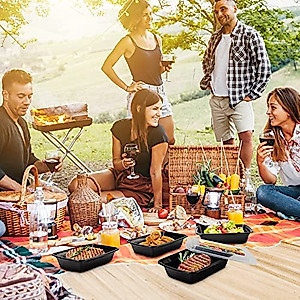 Ezalia 15 Pack- Meal Prep Containers 32oz, Plastic Food Prep Containers with Lids, Leakproof To Go Containers with Lids Reusable Food Containers, BPA-Free, Microwave/Dishwasher/Freezer Safe