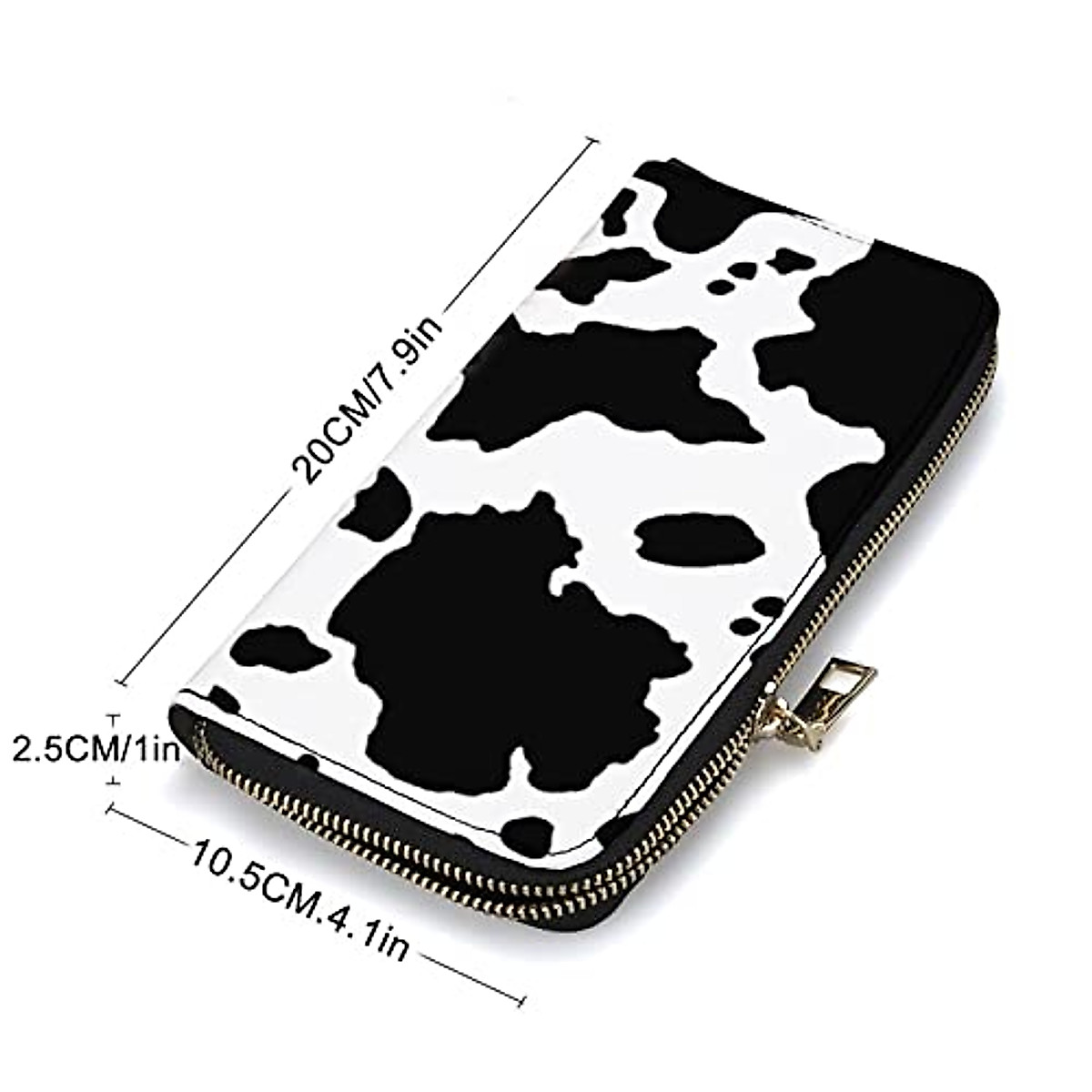 Qwalnely Leather Cow Print Wallet Cow Print Purse for Women Phone Credit Card Storage Purse Cow Print Stuff Gifts for Ladies Girls