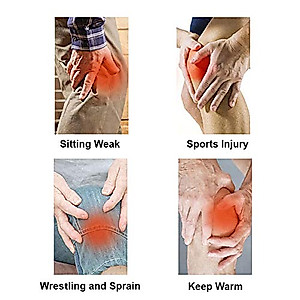 WC_ Black Knee Support brace with Open Patella, Knee Sleeve for Running, Jogging, Sports, Joint Pain Relief, Arthritis and Injury Recovery for Men and Women