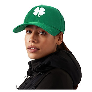 St. Patrick's Day 4 Leaf Clover Baseball Hat Adjustable Embroidery Shamrock Baseball Cap for Men and Women