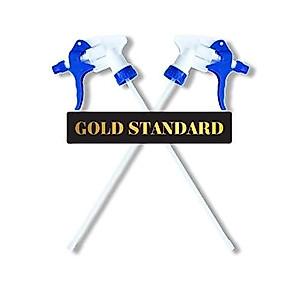 Gold Standard 32 oz Spray Bottle Trigger Replacement -- Commercial Spray Nozzles -- Trigger Sprayer Bottle Heads for Plastic Spray Bottles -- Spray Triggers for Industrial Spray Bottles (12 Triggers)