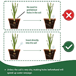 8 Pcs Clear Plant Watering Globes,Plastic Self-Watering Bulbs,Automatic Watering Globes,Garden Water Device for Plant Indoor Outdoor