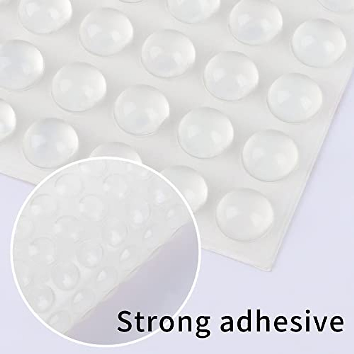 COUMENO Door Bumpers 100 Pcs Clear Adhesive Pads,Cabinet Bumpers,Cabinet Stoppers, Self Adhesive Cabinet Door Drawer Crash Pads for Soundproof Cabinet Furniture Bumpers, Drawer Bumpers